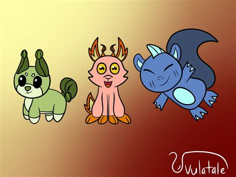Starter Pokemon By Uviewoosus On Deviantart