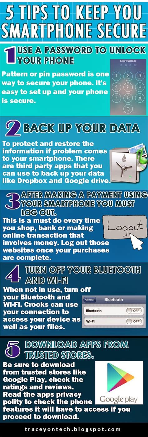 5 Tips To Keep You Smartphone Secure Tracey On Tech