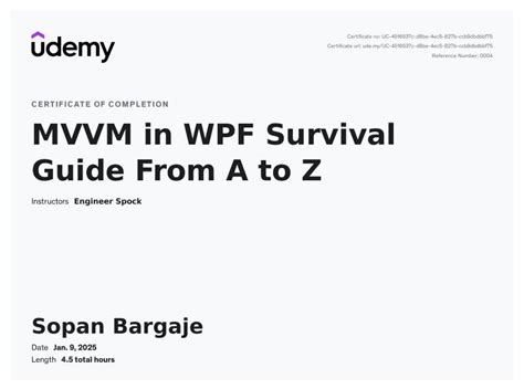 Csharp Wpf Mvvm Xaml Udemy Lifelonglearning Wpfdevelopment Sopan B