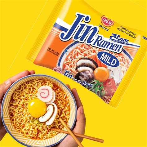 Ottogi Jin Mild Instant Noodles 120g Momoko
