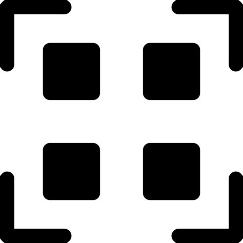 Scan Qr Code Black Glyph Ui Icon Decode Digital Information With Smartphone User Interface