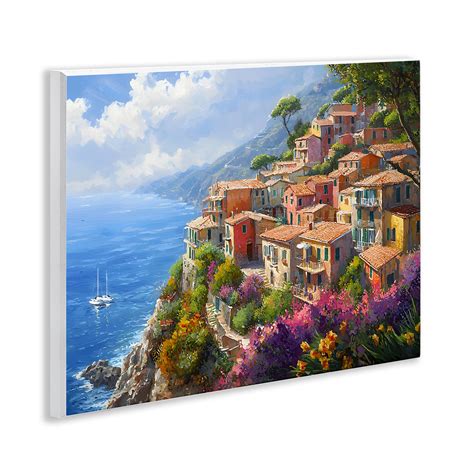 Highland Dunes Coastal Seaside Village View Wall Plaque Design By