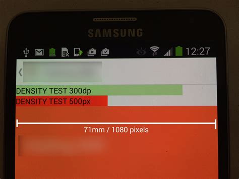 Android Dp Units Not Matching Up To Real World Stack Overflow