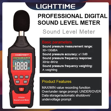 Professional Sound Level Meter Digital Handheld DB Meter Noise Measuring Indicator High