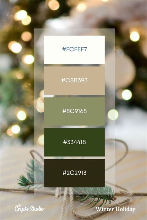 Winter Color Palettes Color Scheme Inspiration With Hex Codes