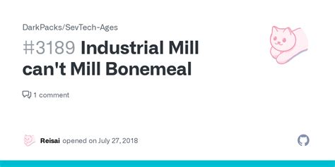 Industrial Mill Cant Mill Bonemeal · Issue 3189 · Darkpackssevtech