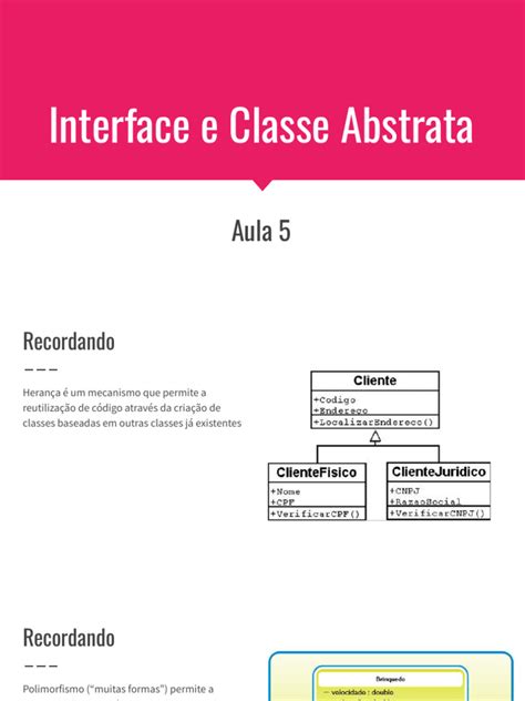Classes Abstratas E Interfaces Em Java Pdf Classe Programação De