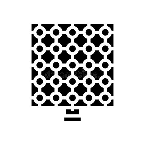 Sensor Array Social Robotics Glyph Icon Vector Illustration Stock