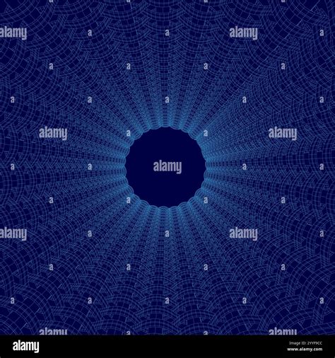 Abstract Digital Tech Sci Fi Tunnel Speed Movement Loading Concept