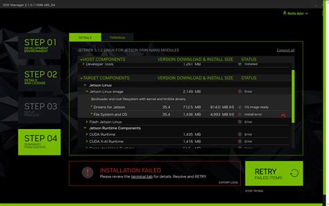 Jetson Orin Nano Developer SDKmanager Failed To Install Jetson Orin Nano NVIDIA Developer Forums
