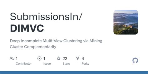 Github Submissionsindimvc Deep Incomplete Multi View Clustering Via Mining Cluster