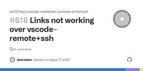 Links Not Working Over Vscode Remotessh · Issue 618 · Shd101wyyvscode Markdown Preview