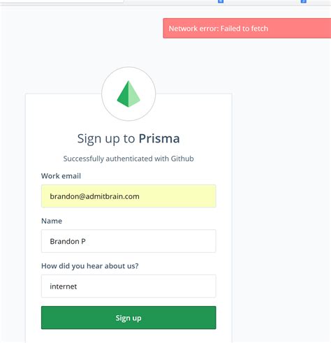 Trouble Creating Account In Prisma Cloud W Github Auth · Issue 1736