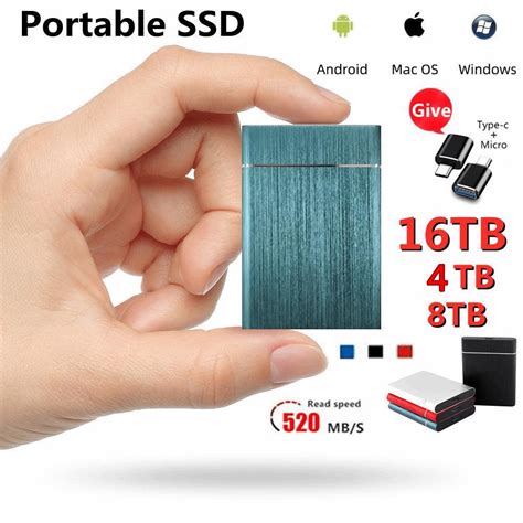 TB External SSD Mobile Solid State Drive T T TB G High Speed Hard Drive Hard Disk