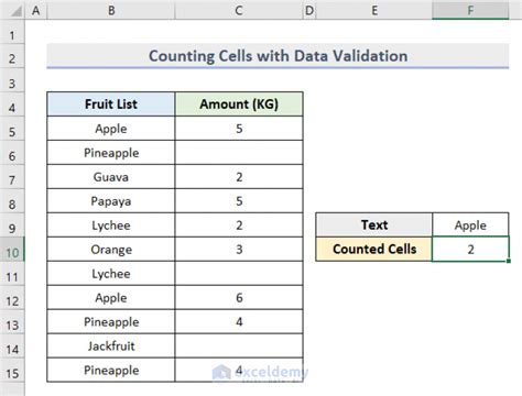 How To Count Cells With Specific Text In Excel 5 Easy Ways