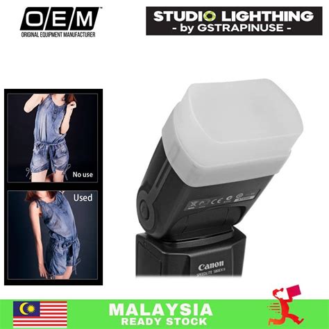Camera Flash Diffuser For Canon 580ex Godox Tt685 V860ii Tt600 Yn560iv