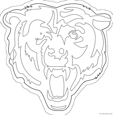 Printable Chicago Bears Coloring Pages Printable Learning Sheets