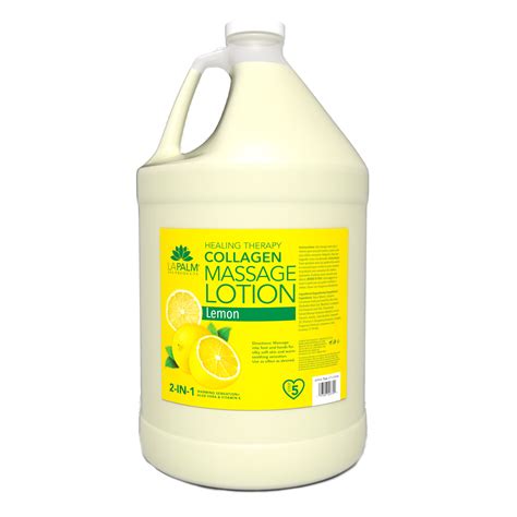 Lapalm Collagen Massage Lotion Lemon 1 Gallon Religion Nail Supply