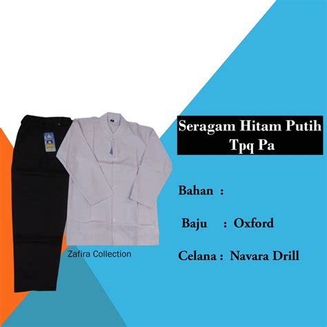 Jual Seragam Sekolah Mi Putra Hitam Putih Shopee Indonesia