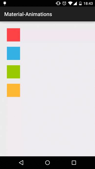 Material Animations Android Transition Animations Explanation With