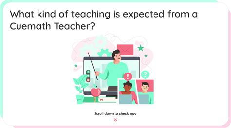 What Kind Of Teaching Is Expected From A Cuemath Teacher