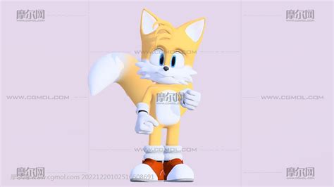 卡通小狐狸blender模型 卡通角色模型下载 摩尔网cgmol