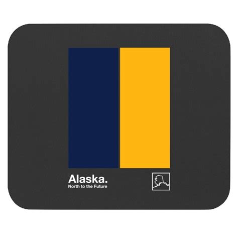 Alaska State Flag Original Minimalist Artwork Poster Design Mouse Pads