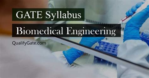 Gate 2021 Syllabus For Biomedical Engineering Bm Pdf