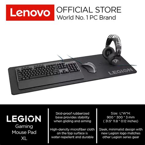 Jual Lenovo Legion Gaming Mouse Pad Shopee Indonesia