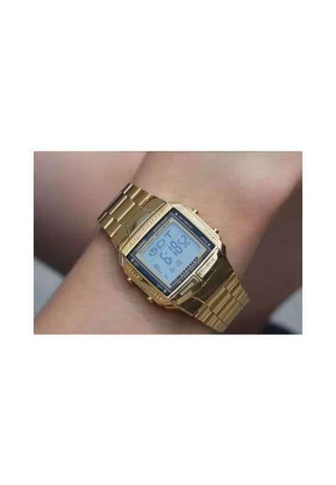 Buy Casio Watches Mens Data Bank Db 360g 9a Gold Tone Digital Watch 2025 Online Zalora