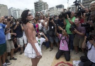Topless Protest Falls Flat On Brazil Beach Ap News