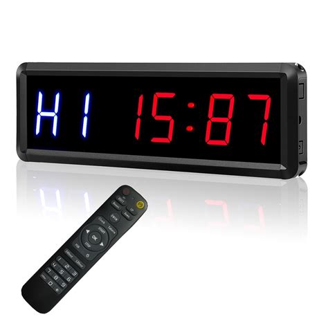 1 5 6 Digit Led Timer Boxing Gym Tabata Interval Programmable