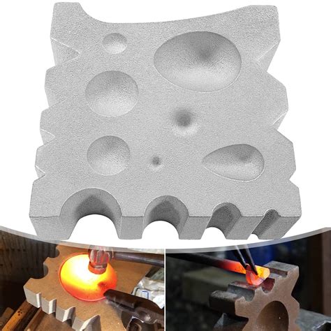 Upgraded Heavy Duty 50lb Blacksmith Swage Block Blacksmith Anvil Forge Tool For