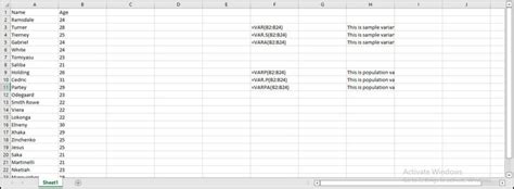 How To Find Variance In Excel Detailed Guide 2024