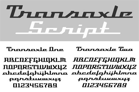Transaxle Script Font Transaxle Script Font