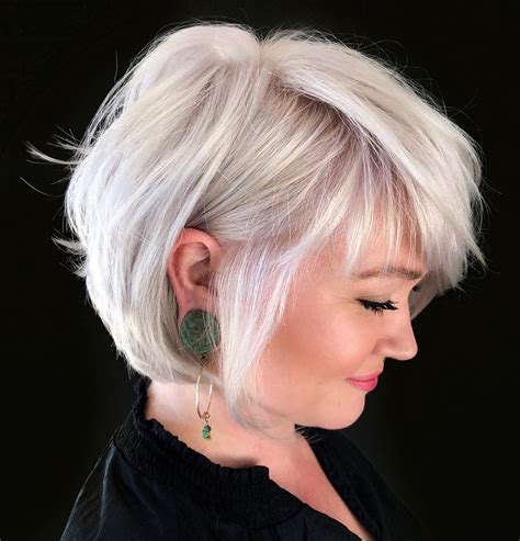 Short Hairstyles With Bangs For Thin Hair