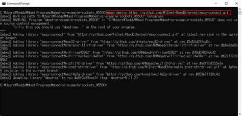 GitHub WIZnet MbedEthernet Mbed Os Example Sockets Nucleo F RB W Using Mbed Studio