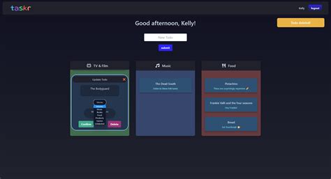 Github Jciurcsmart Todo Taskr Was Created As Our Midterm Project For The Lighthouse Labs Web