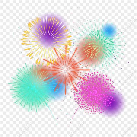 새해 일러스트 복 많이 받으세요 컬러 후광 불꽃 놀이반짝빛나는 Png 일러스트 무료 다운로드 Lovepik