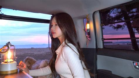 레이로 차박 하기 있을건 다 있는 경차 캠핑카 감바스 파스타와 찹스테이크 그리고 와인샤워 애견동반 Youtube