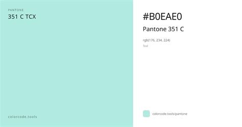 Pantone Pantone 351 C 351 C — Hex B0eae0 Colorcodetools