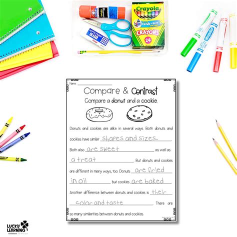 Fun Compare And Contrast Writing Prompts And Activities For K 2