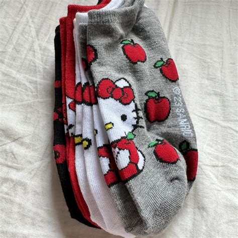 Pack Of Hello Kitty Socks •bnwt •5 Pairs Of Hello Depop