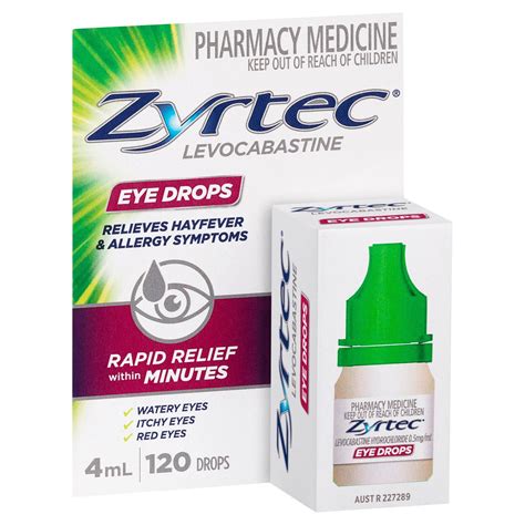 Zyrtec Eye Drop 4ml Chemcare Wellness Pharmacy