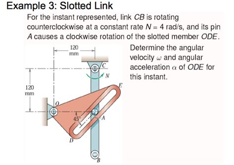 Solved For The Instant Represented Link CB Is Rotating Chegg