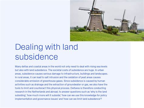 Dealing With Land Subsidence Impact Report