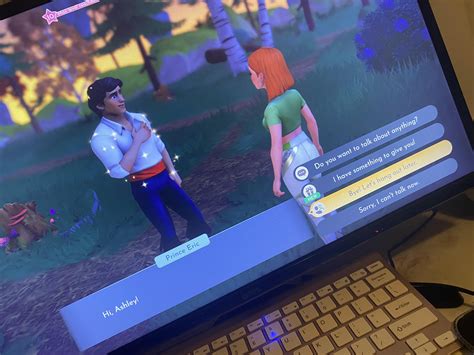 Anyone Else Have A Prince Eric Bug With Backwards Responses For Hanging Out R Dreamlightvalley