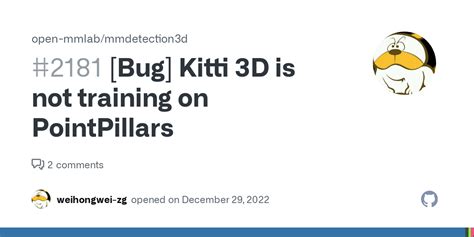 Bug Kitti 3d Is Not Training On Pointpillars · Issue 2181 · Open