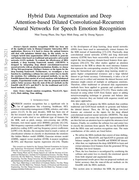 hybrid data augmentation and deep attention based dilated convolutional