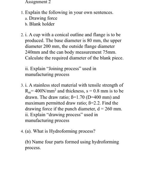 solved assignment 2 1 explain the following in your own